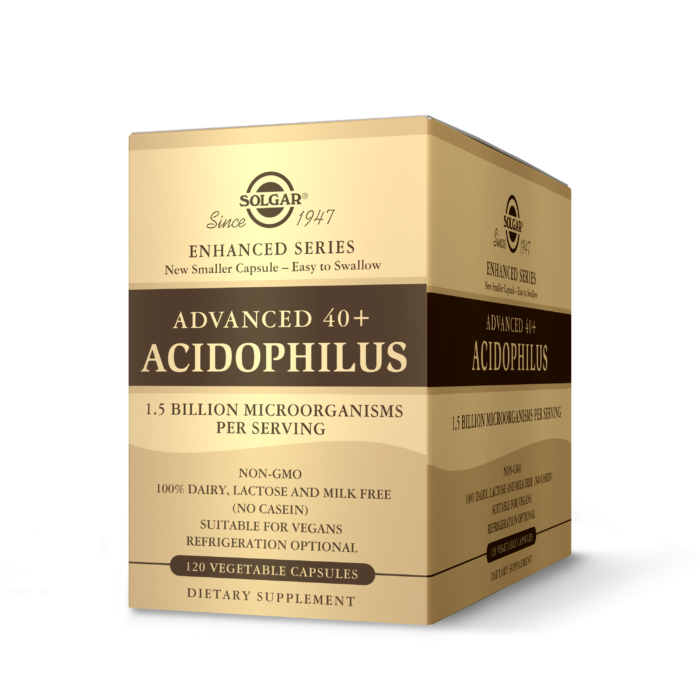 ADVANCED 40+ ACIDOPHILUS - 120 VEGETABLE CAPSULES – Healthana.co