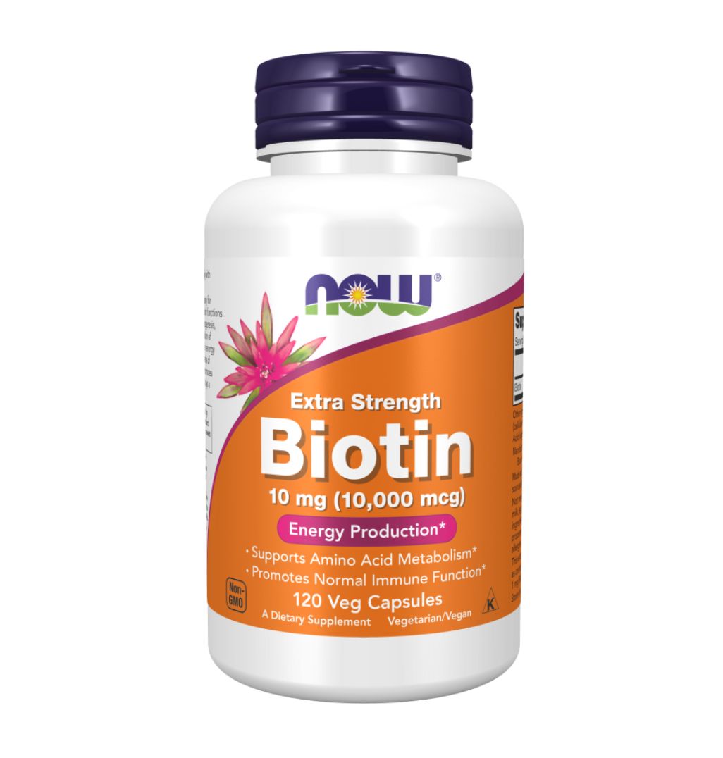 Biotin 10 mg (10,000 mcg) - Extra Strength - 120 Veg Capsules ...