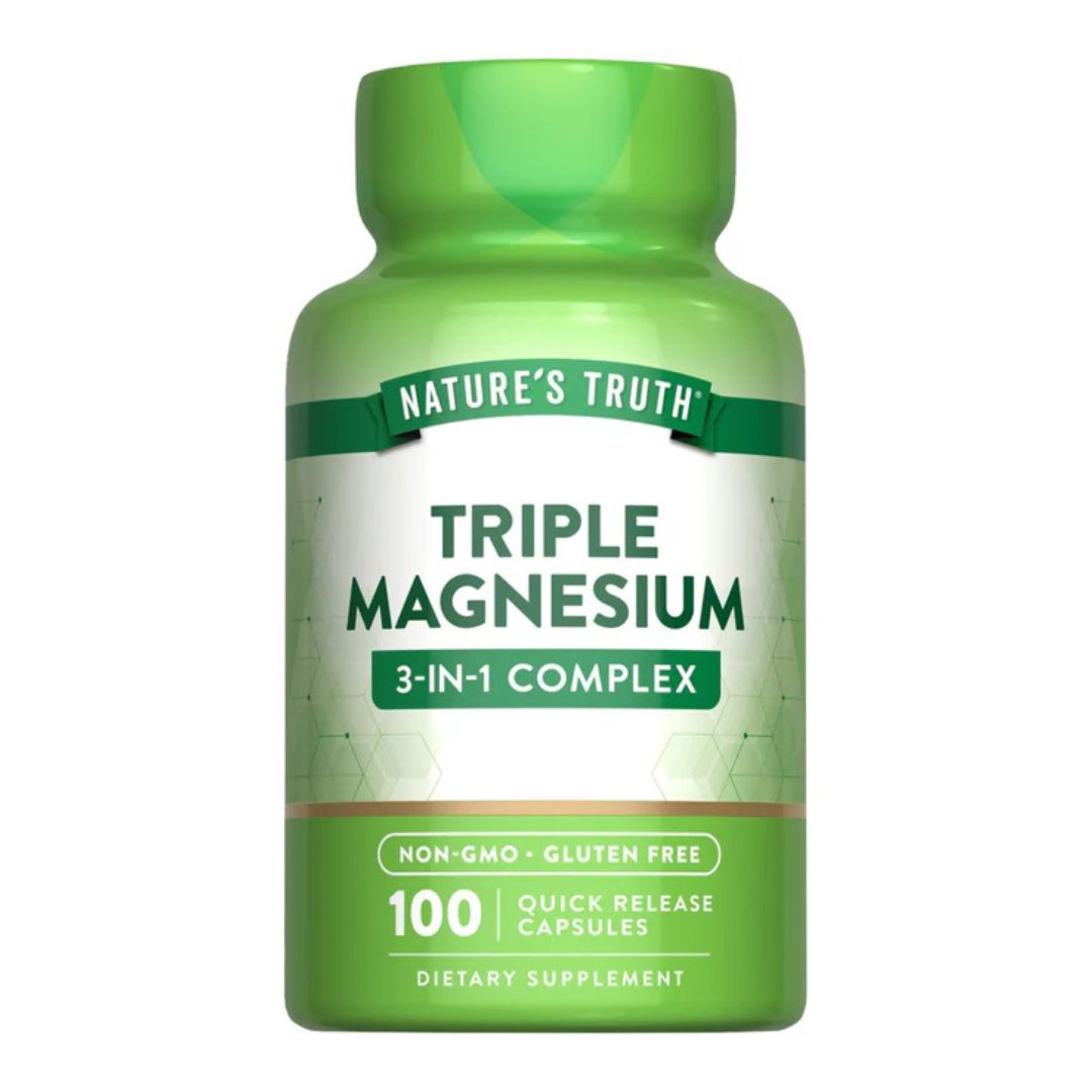 Nature's Truth Triple magnesium complex 100 Quick Release Capsules ...