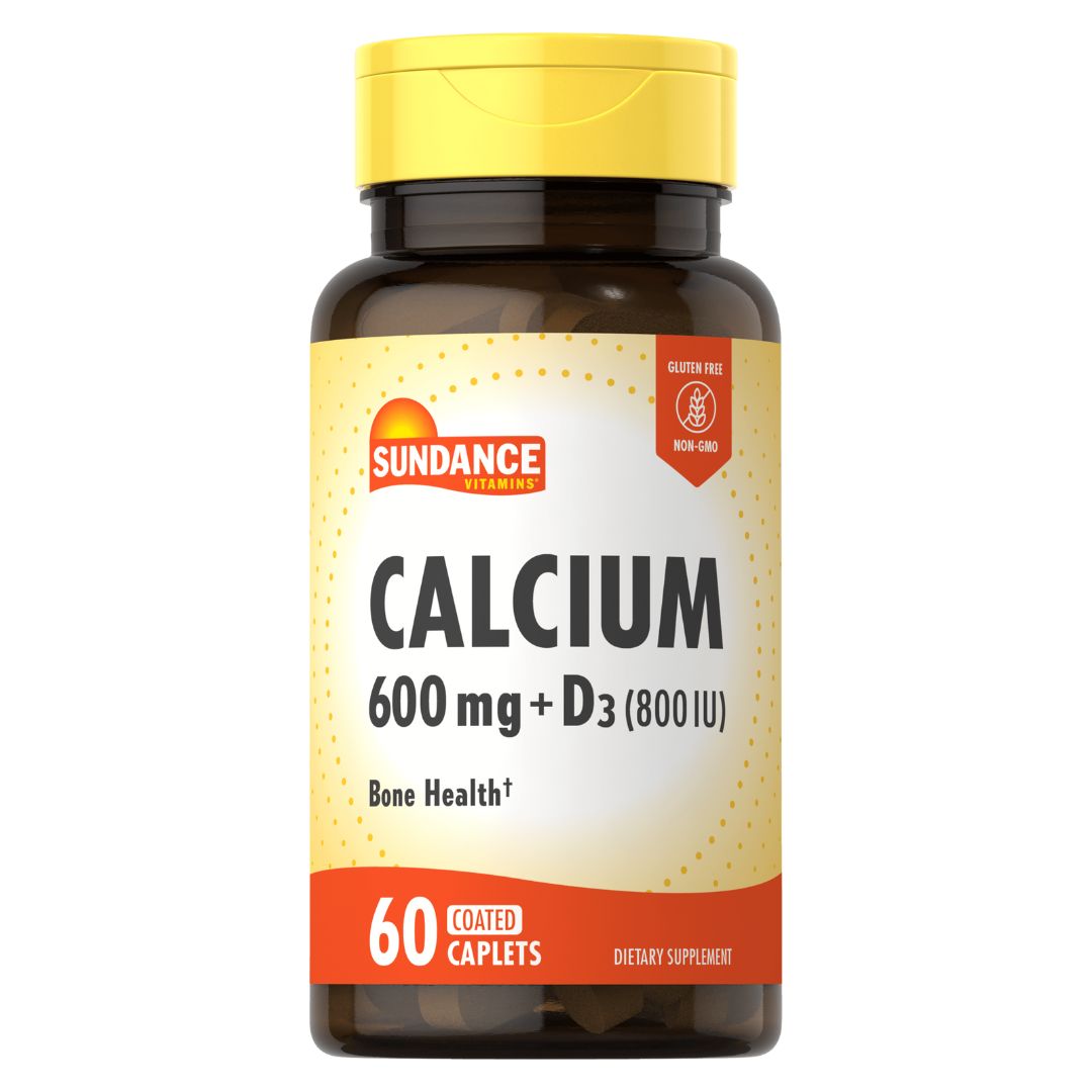 Calcium 600 MG + D3 (800 IU) - 60 Coated Caplets – Healthana.co