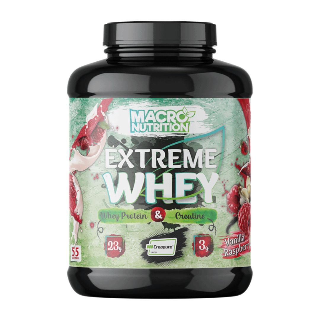 Extreme Whey - (Whey protein & Creatine) (3 Flavors) - 1.8kg | 55 Serv ...