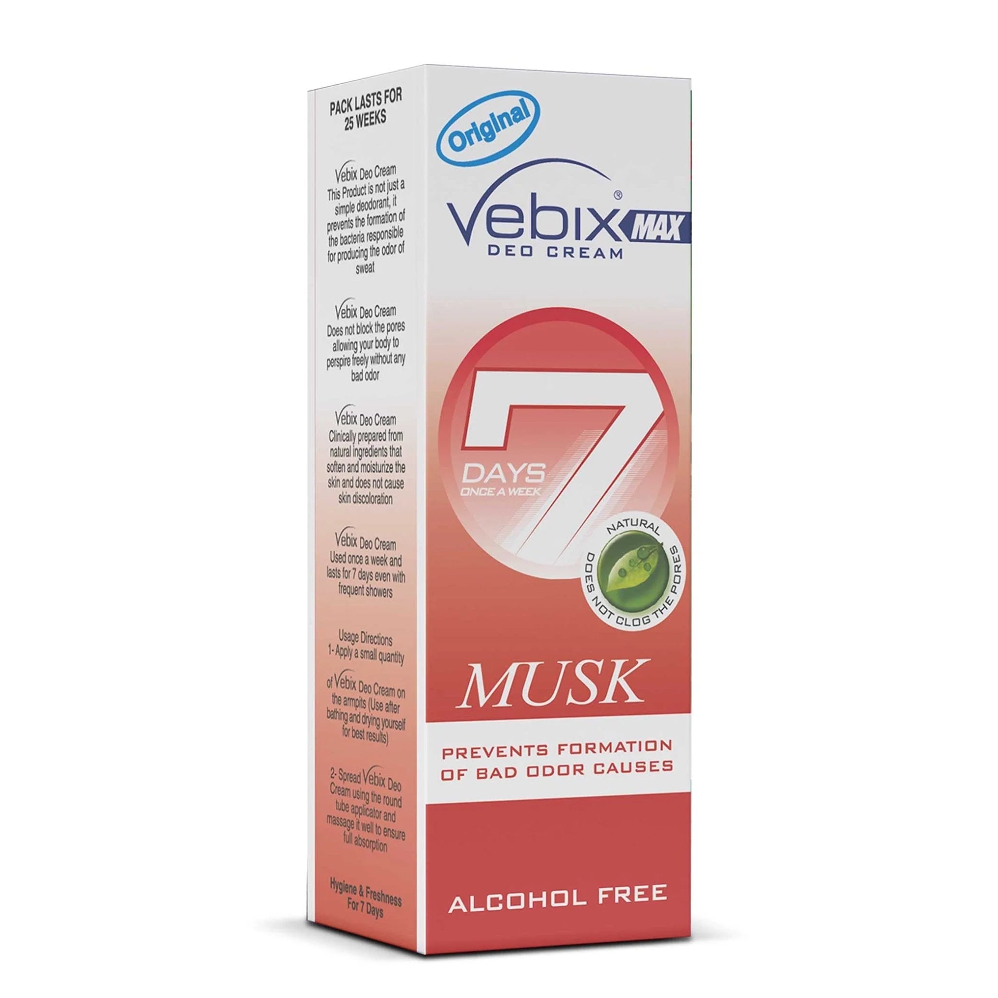 Vebix Max Deo Cream - Musk - 25 ml – Healthana.co